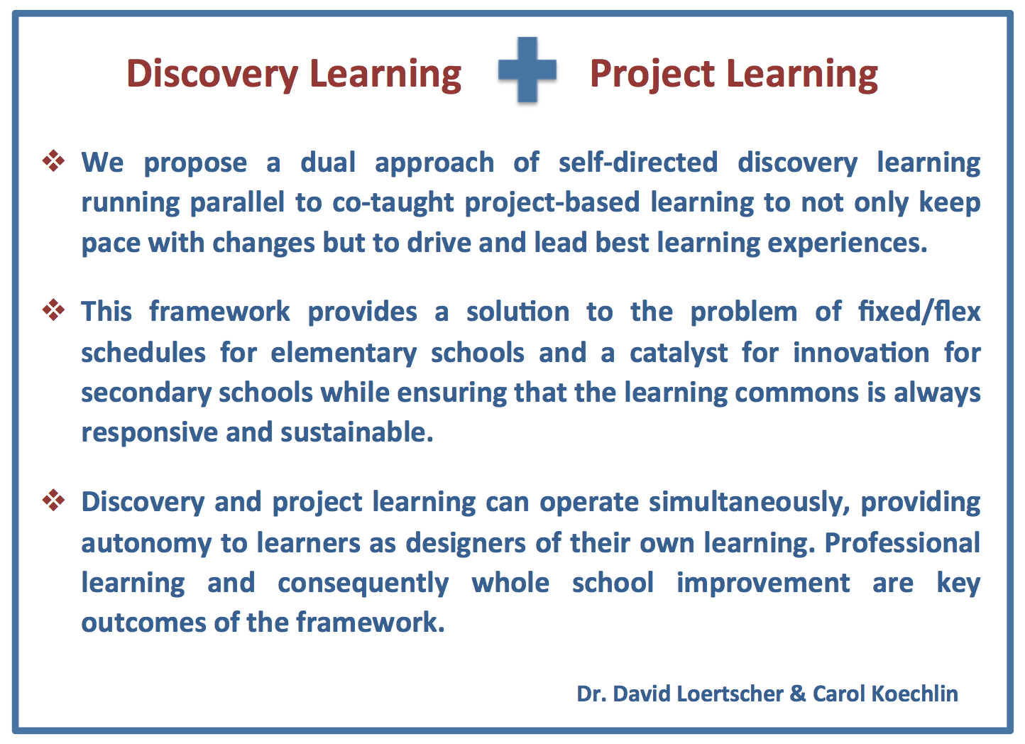 Discovery, Co-Teaching and Measuring What Matters | By the Brooks ...